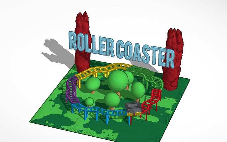 3D design Roller coaster - Tinkercad
