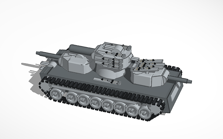 3D design Tank Kv-10 | Tinkercad
