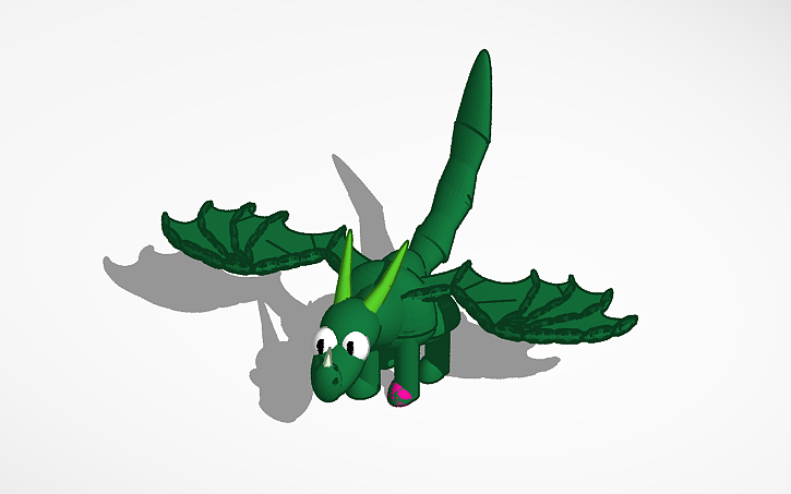 3D design dragon - Tinkercad