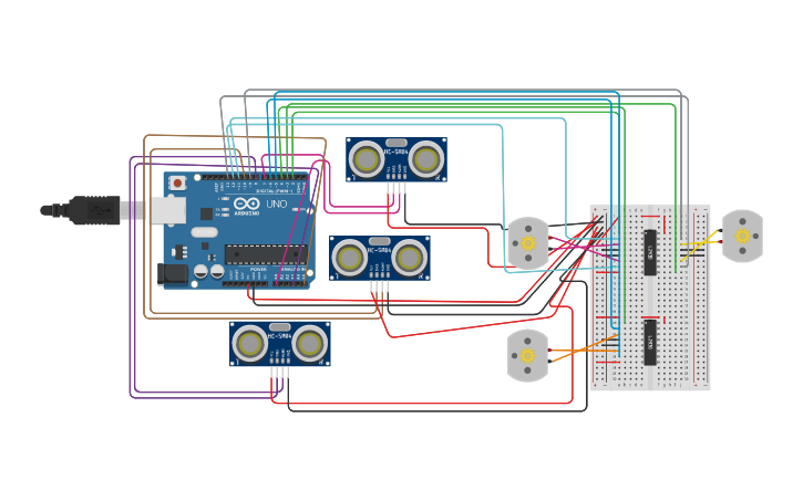 Circuit design control DC-motor by using H-bridge motor driver ...