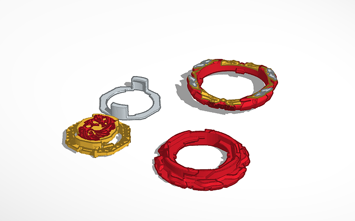 3D design Beyblade !!!!!Prominent phoenix!!!!!! - Tinkercad