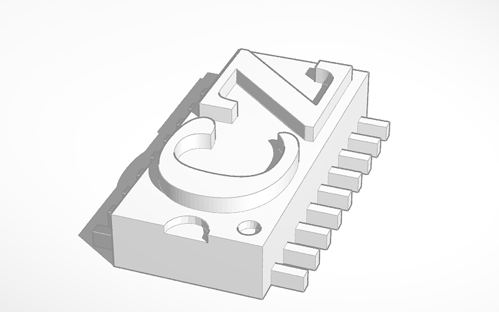 3D design Integrated Circuit v2 | Tinkercad