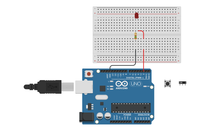 Circuit design LED PISCA PISCA - Tinkercad