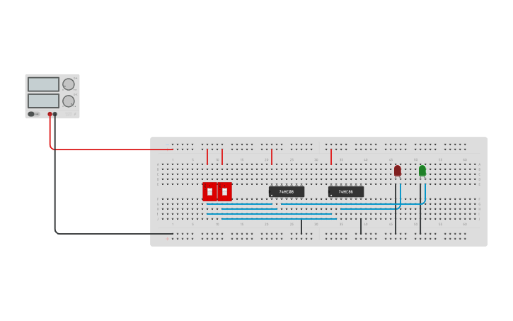Circuit Design Lab7 Half Tinkercad