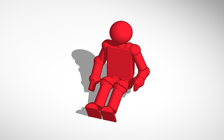 3D design Person - Sitting - Tinkercad
