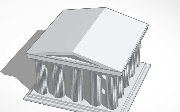 3D design Parthenon - Tinkercad