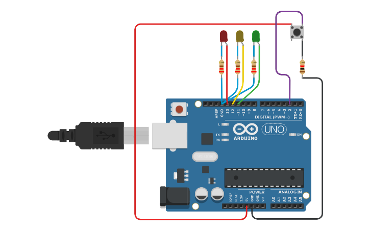 Circuit design Task 1 (Advanced) | Tinkercad