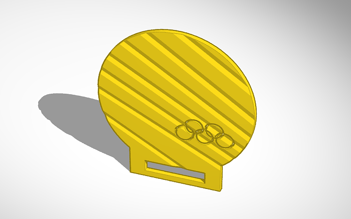 3D design PyeongChang Olympic medal - Tinkercad