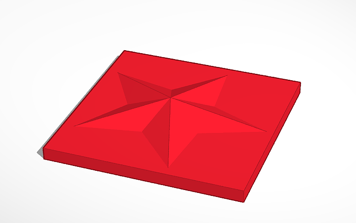 3D design Star Plaque | Tinkercad