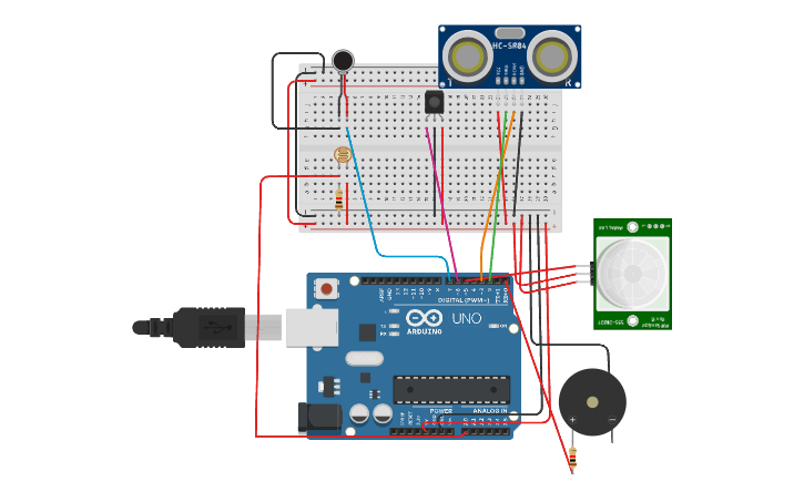 Circuit Design Project Environmental Monitoring System Tinkercad