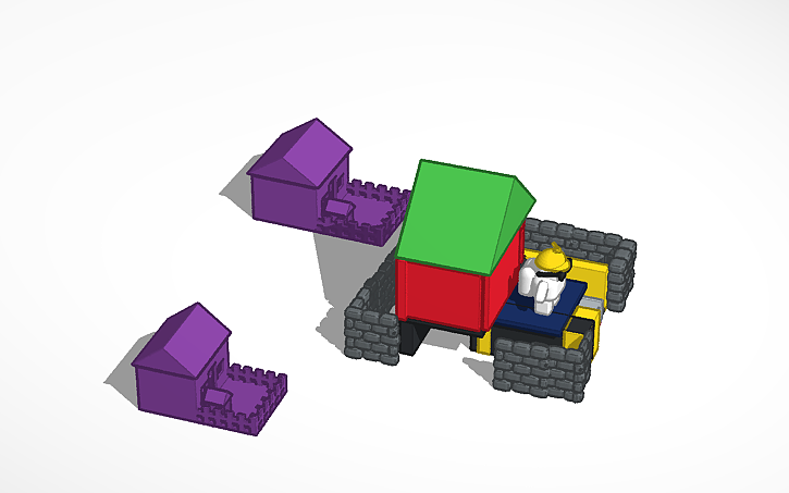 3D design House with garage | Tinkercad