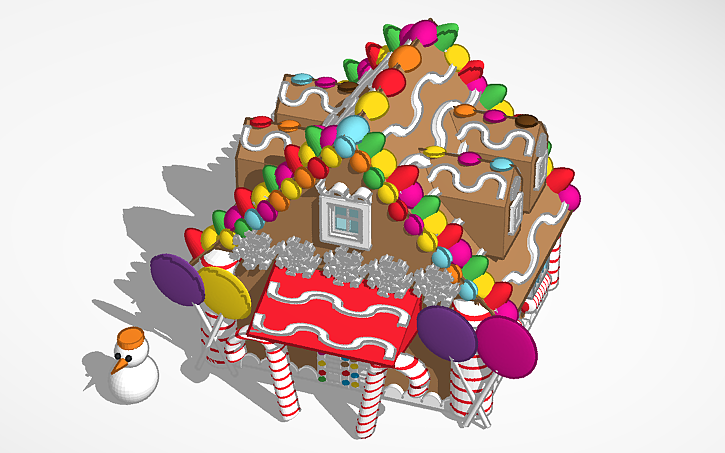 3D design Copy of Gingerbread House - Tinkercad