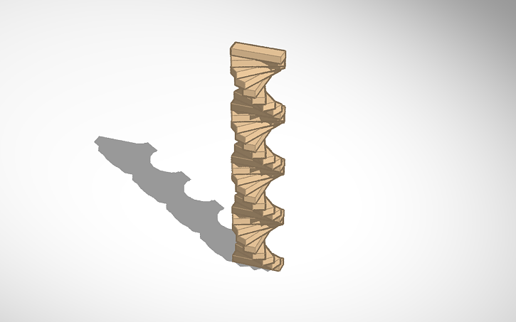 3D design Jenga Spiral | Tinkercad