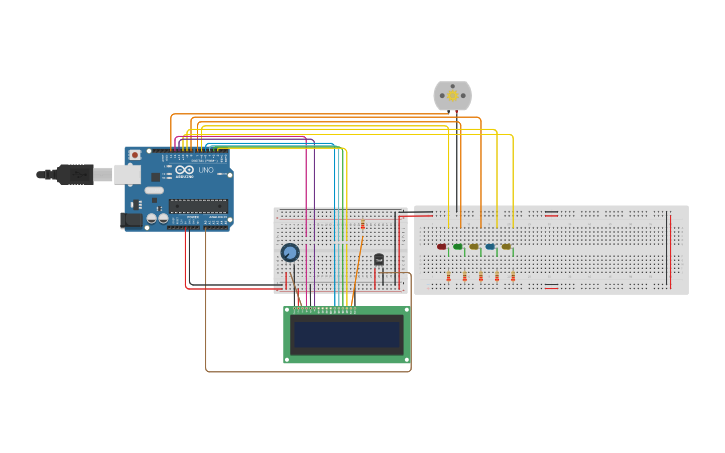 Circuit design sensor de temperatura | Tinkercad