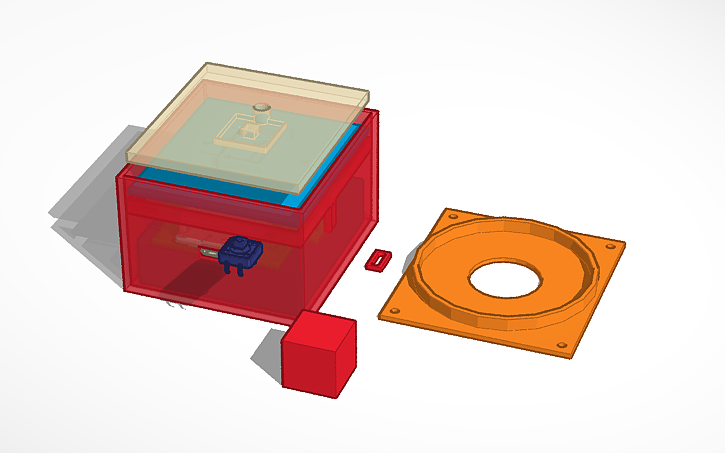 3D design ESP32 BLE Switch - Tinkercad