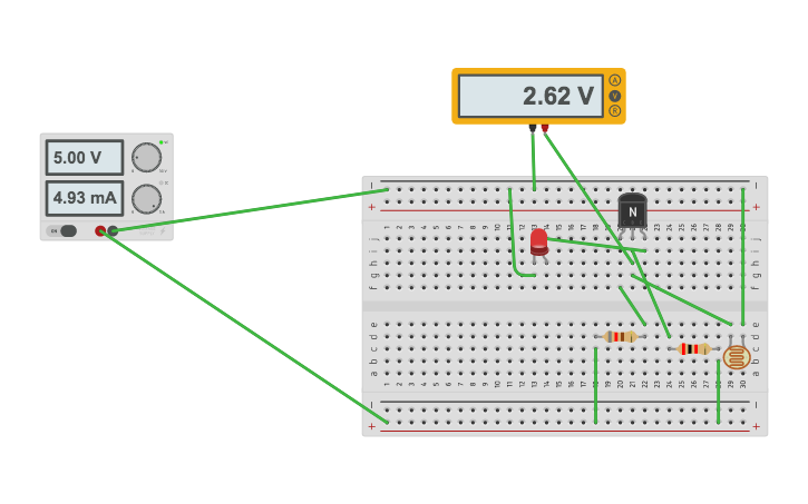 Circuit design censor de luz | Tinkercad