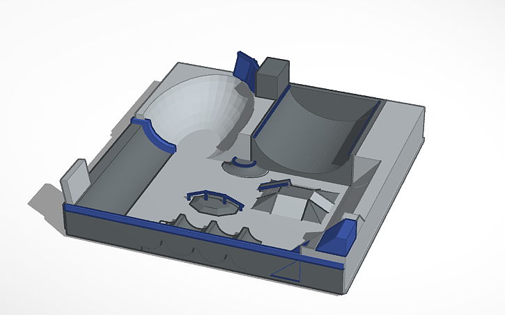 3D design skate park - Tinkercad