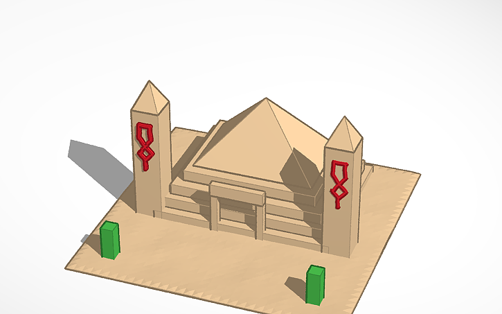 3D design Minecraft Desert Temple - Tinkercad