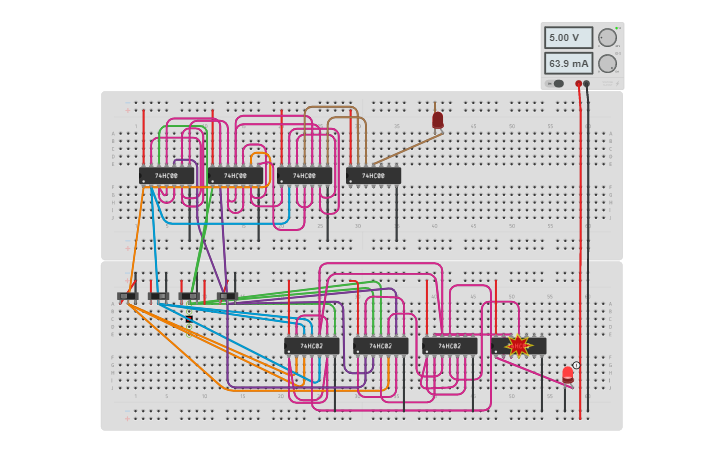 Circuit design 2.2.5 FirePlace Control | Tinkercad