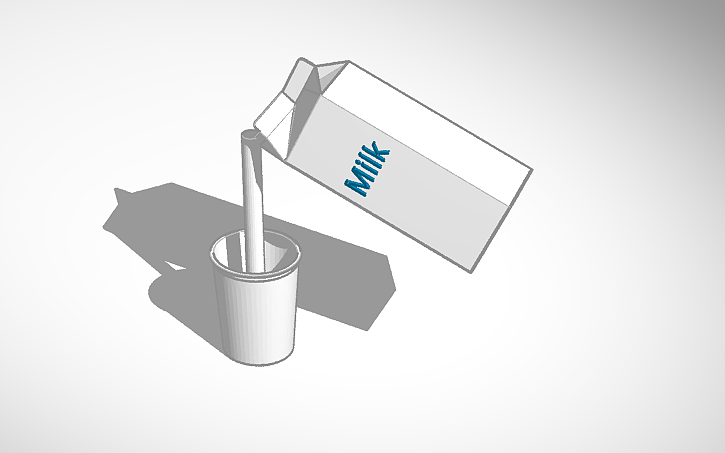 3D design milk | Tinkercad
