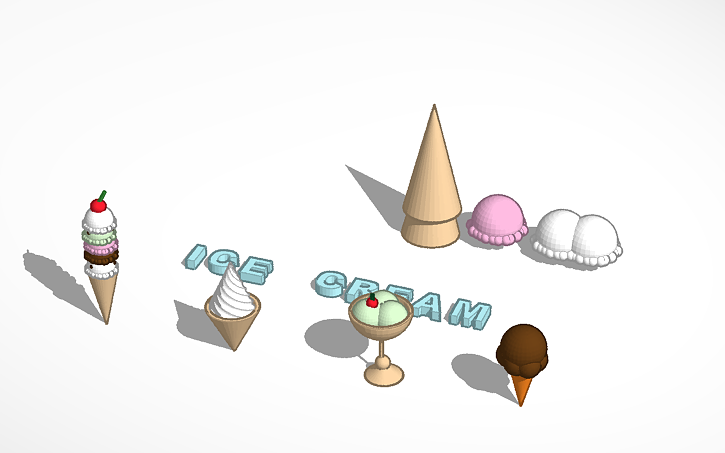 3D design Ice cream | Tinkercad