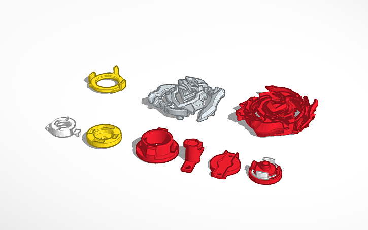 3D design Z achilles (parts) - Tinkercad