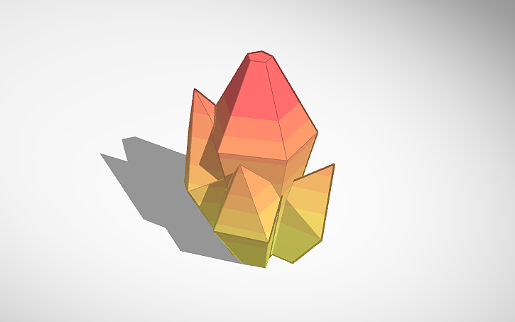 3D design crystal - Tinkercad