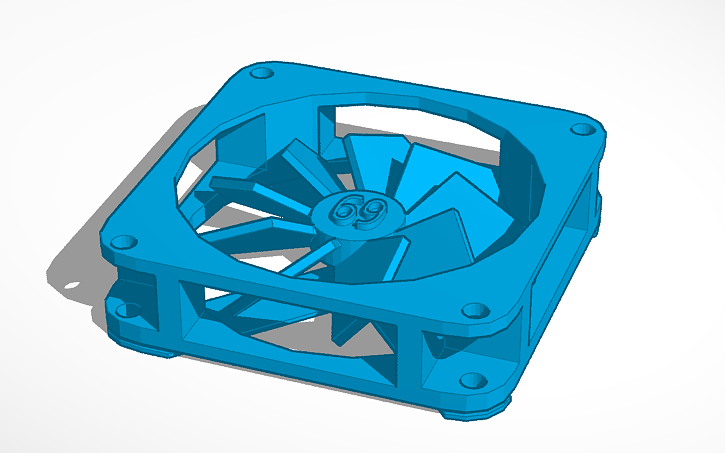 3D design PC Fan 1.0 - Tinkercad