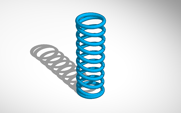 3D design spring - Tinkercad