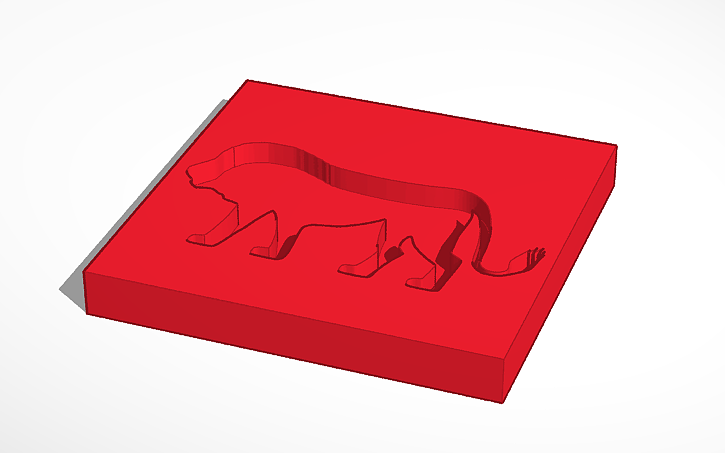 3D design Lion - Tinkercad
