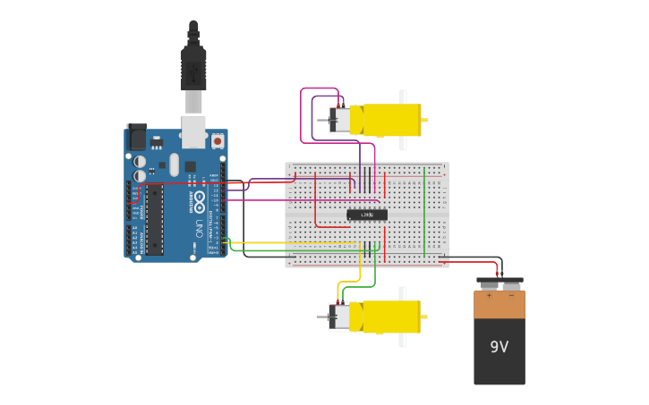 Circuit design SOMO Robot - ALNAWAYA 1087089 - Tinkercad
