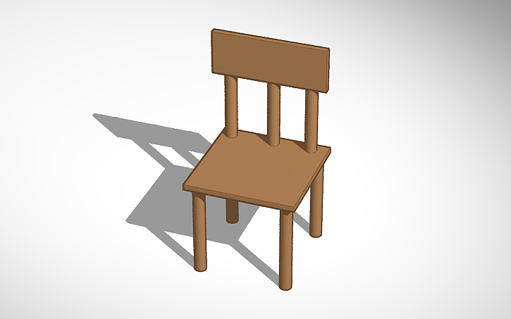 3D design Chair - Tinkercad