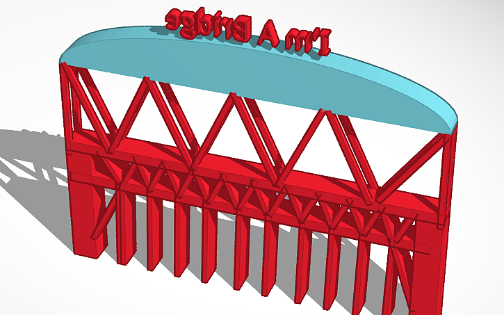 3D design Bridge - Tinkercad