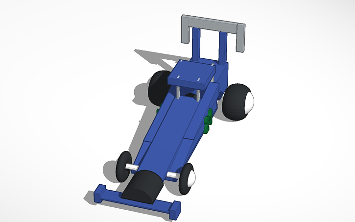 3D design drag racer - Tinkercad