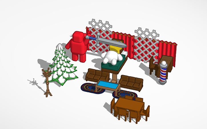 3d Design Murder Of Blocky Man Tinkercad