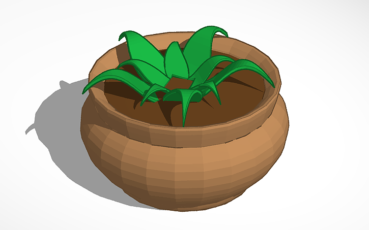3D design Plant pot - Tinkercad
