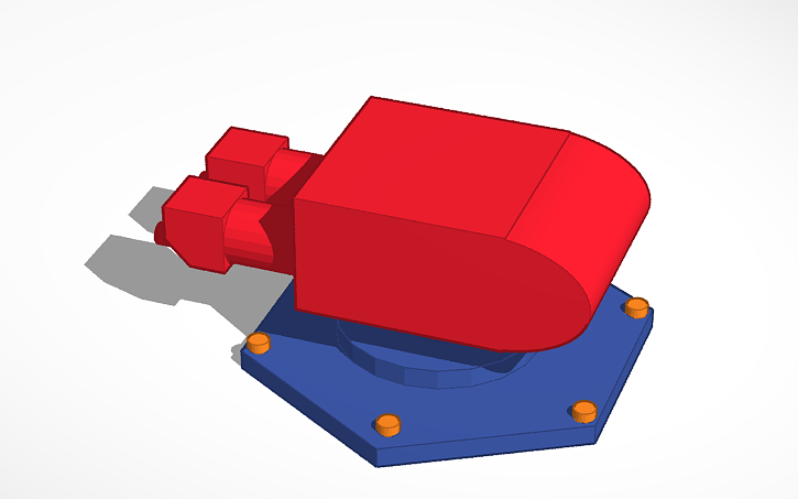 3D design Flamer turret - Tinkercad 3D design Flamer turret - Tinkercad
