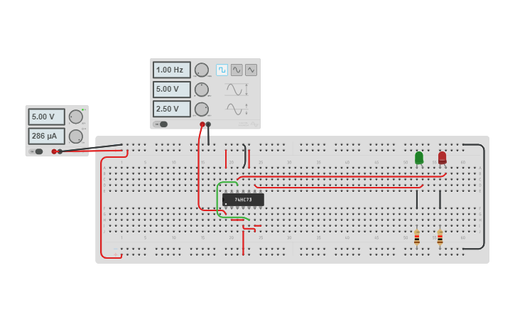 Circuit Design 4 Mod Asynchronous Up Counter Tinkercad