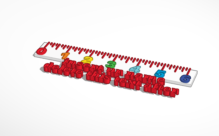 3d Design Ruler Tinkercad