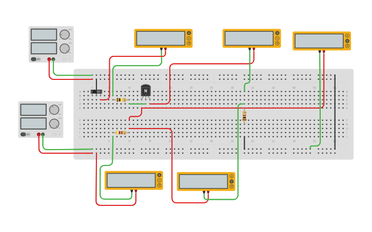 Circuit design Transistor Npn - Tinkercad