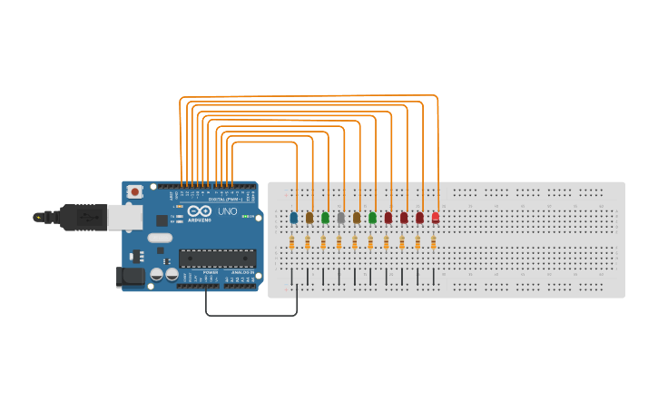 Circuit design ARDUINO - Tinkercad