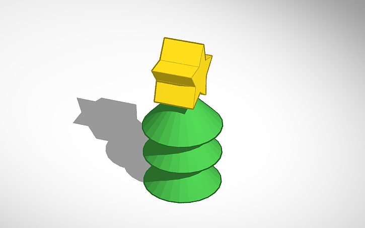 3D design tree game piece - Tinkercad