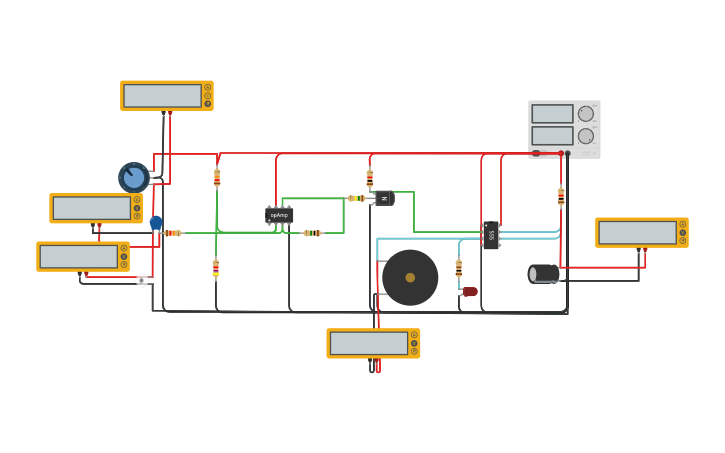 Circuit design Earthquake Detector Circuit - Tinkercad