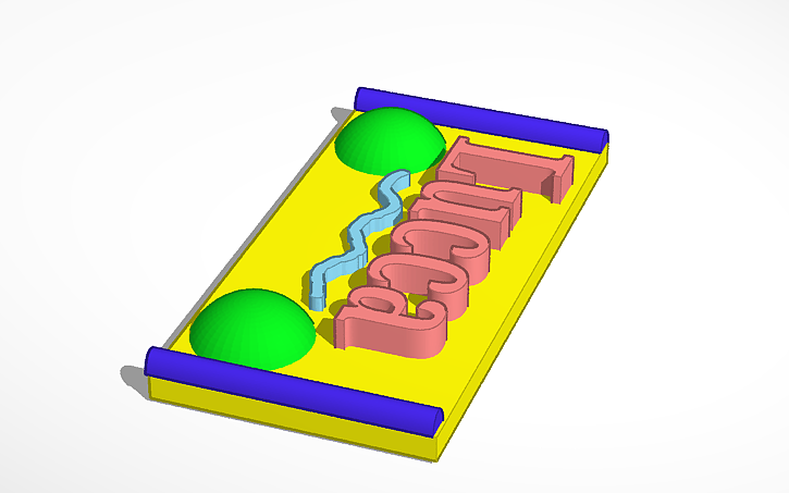 3D design Name tag | Tinkercad