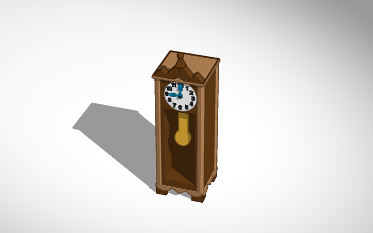 3D design Grandfather Clock - Tinkercad