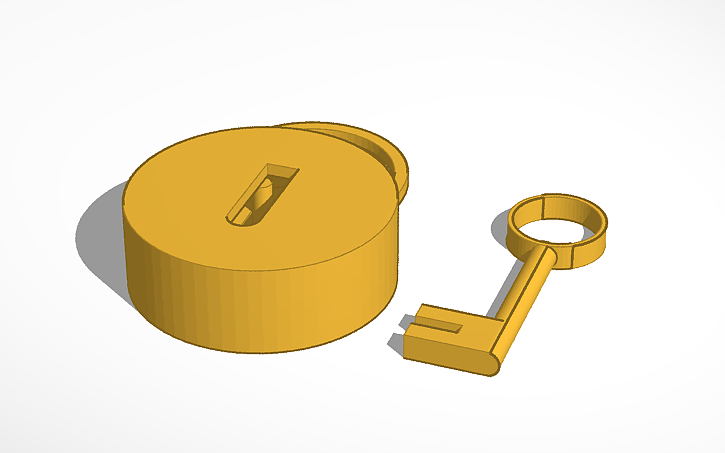 3D design Lock and Key | Tinkercad