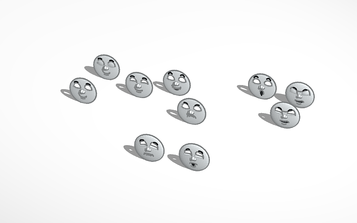 3D design Copy of Edward The Blue Engine Faces - Tinkercad