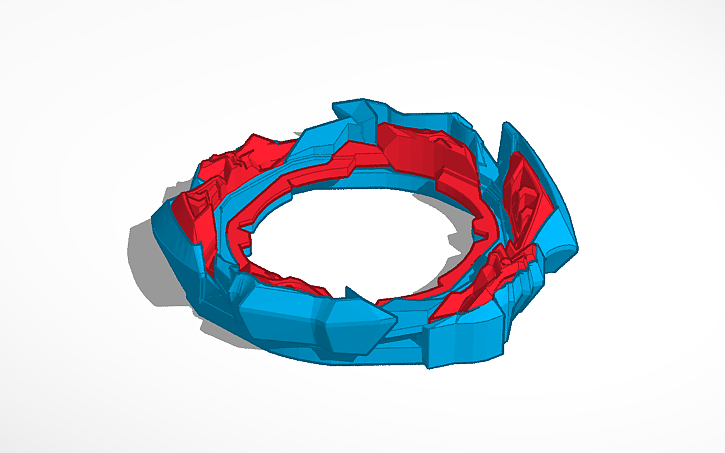 3D design Beyblade Alpha Blade (Attack Mode) - Tinkercad