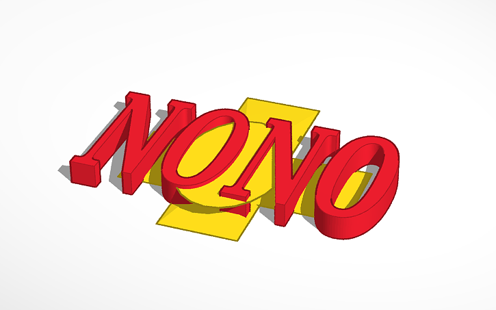 3D design NONO DAB - Tinkercad