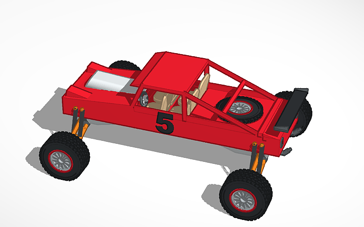 3D design dune buggy - Tinkercad